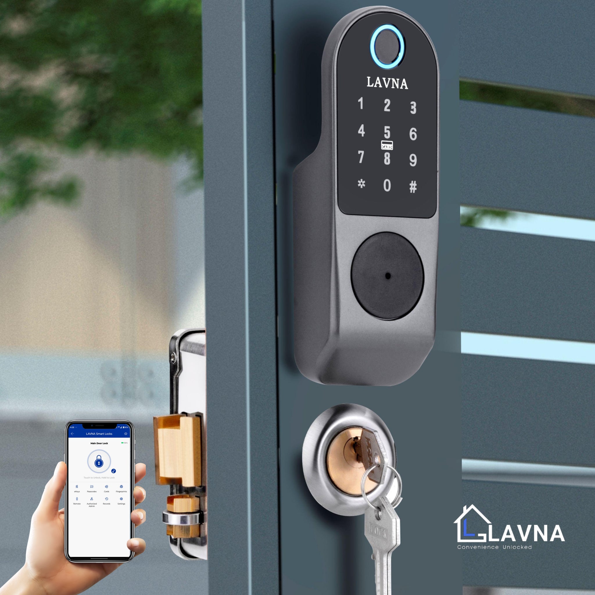 Smart Lock for Metal Doors By Lavna Locks – LAVNA Locks
