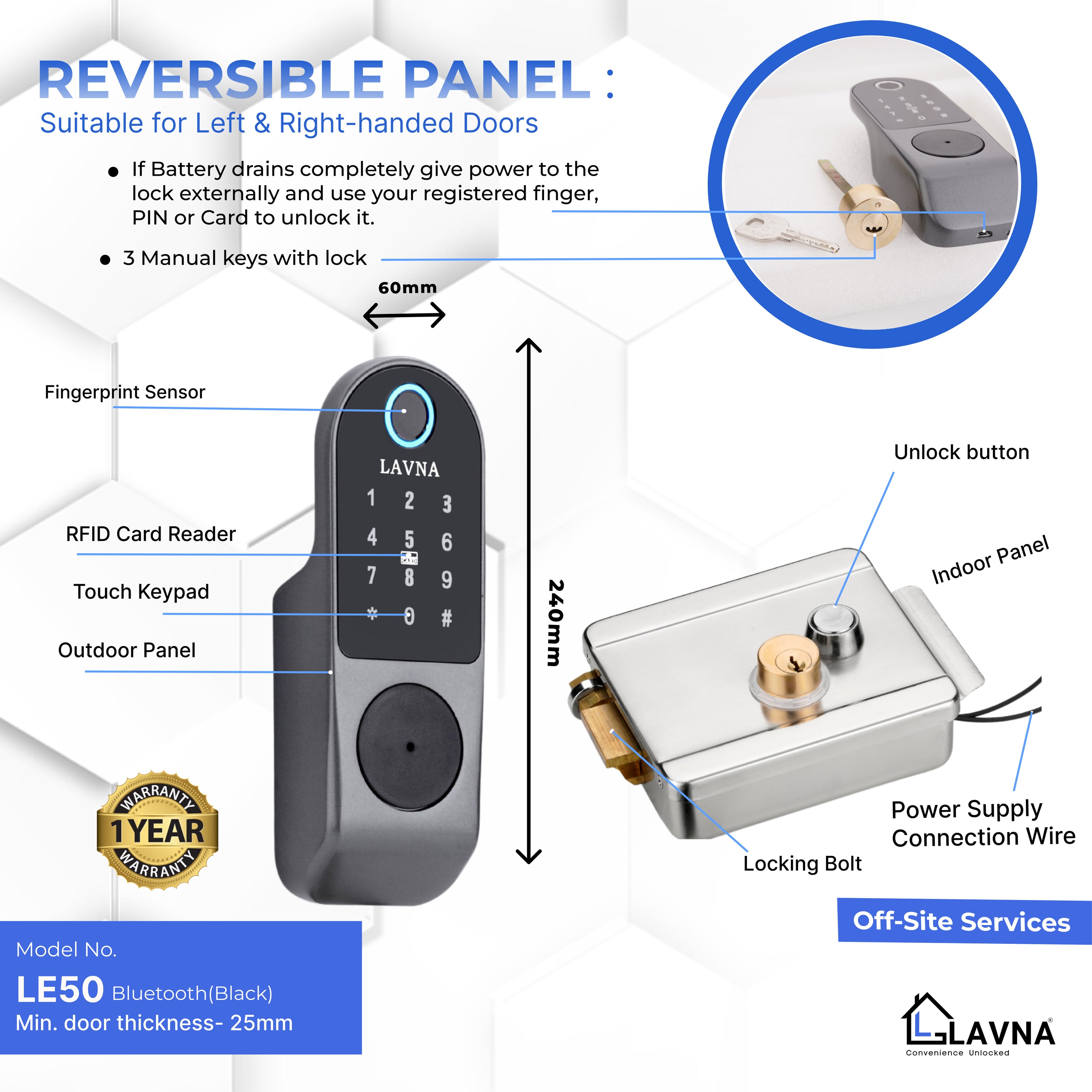 Smart Lock for Metal Doors By Lavna Locks – LAVNA Locks